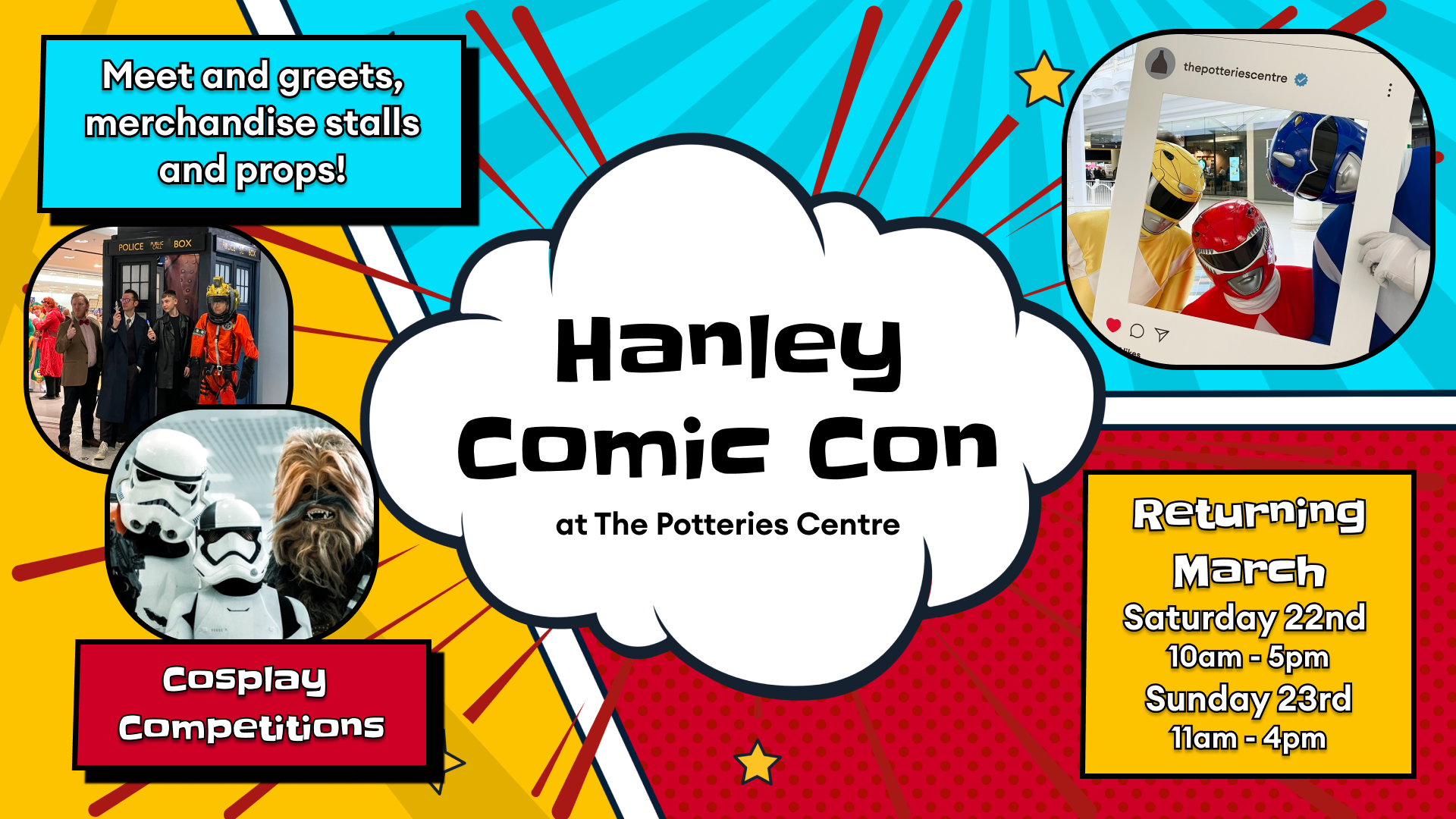 Hanley Comic Con at The Potteries Centre! – The Potteries Centre